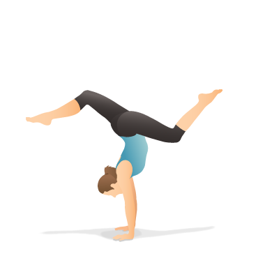 Yoga Pose: Handstand with Splits | Pocket Yoga